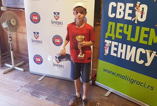 Jovan Panić treći na turniru 14. TENISKE NADE do 10 godina, Champions ...